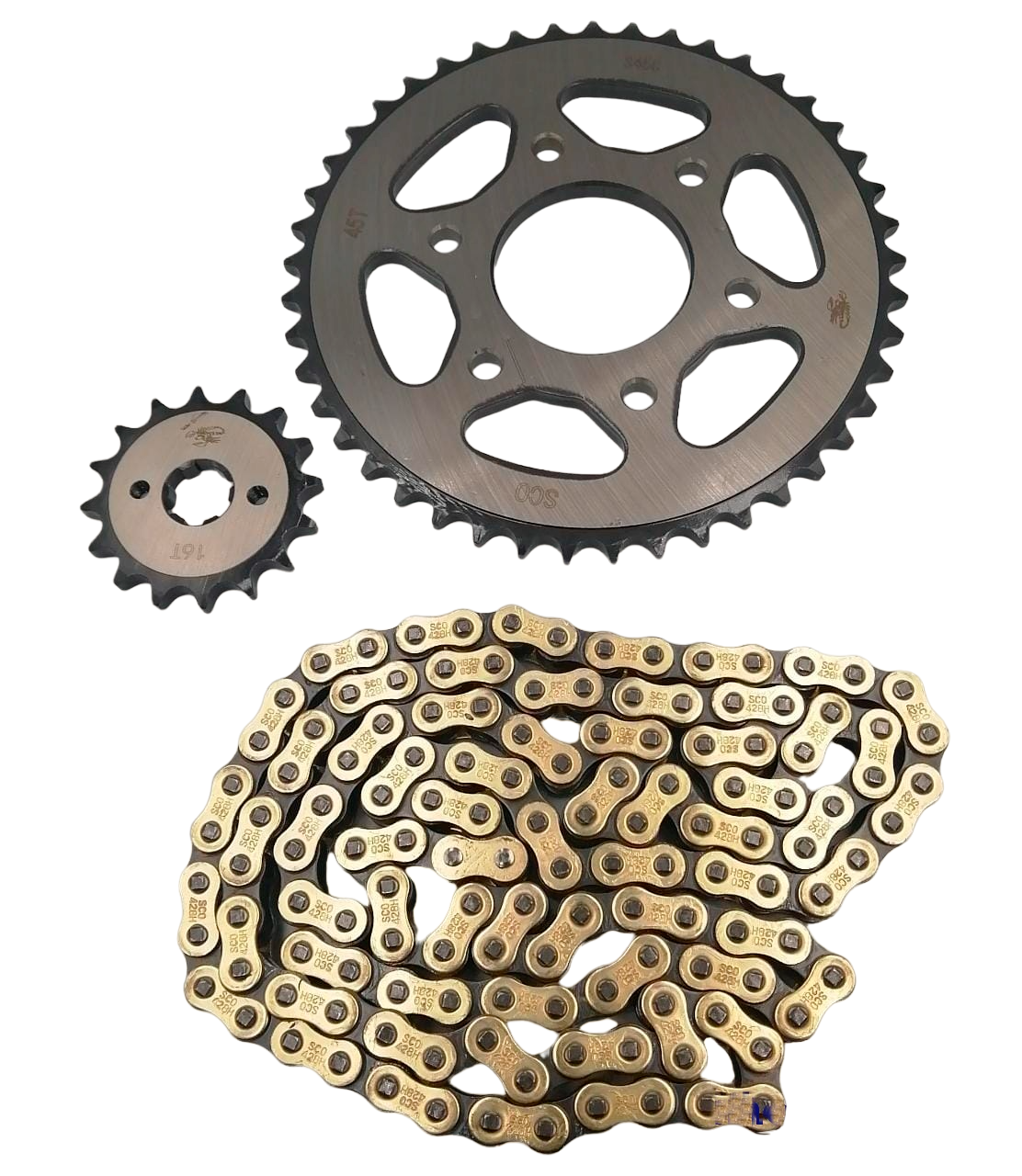 KIT ARRASTRE 428H-132L PULSAR 200NS 45TX16 RACING - Dye Import David ...