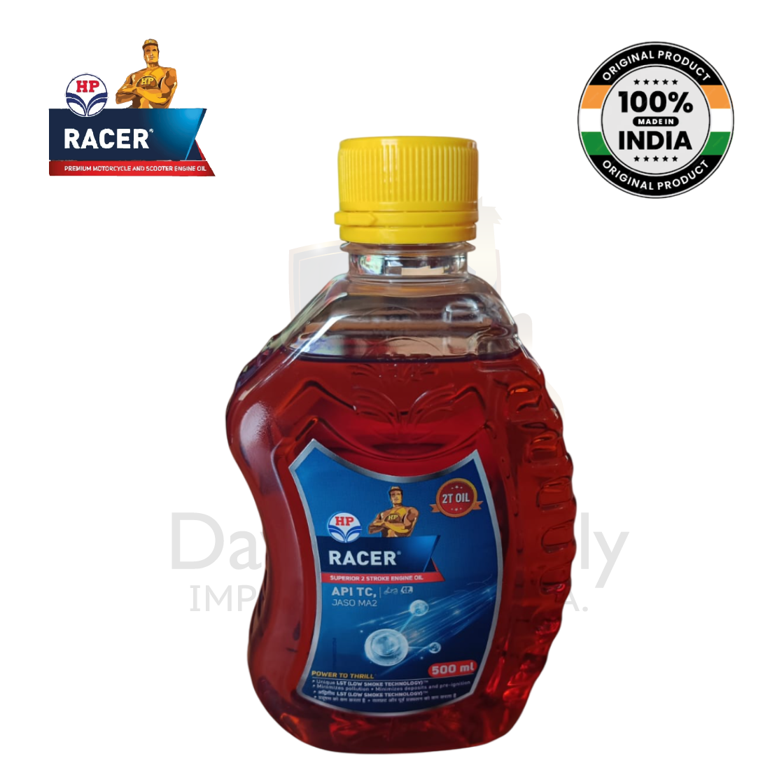 ACEITE HP RACER 2 TIEMPOS 500 ML INDIA - Dye Import David & Emily